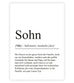 Personalisiertes Bild "Definition" - SOHN